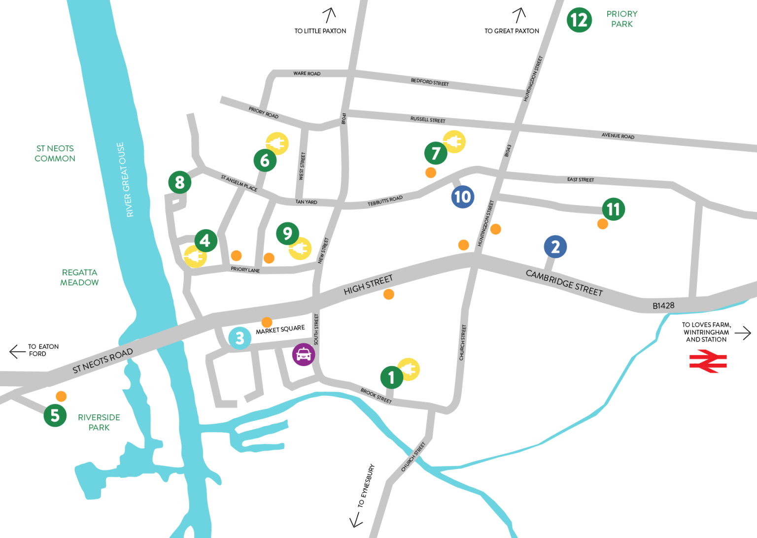 Where to park • Discover St Neots